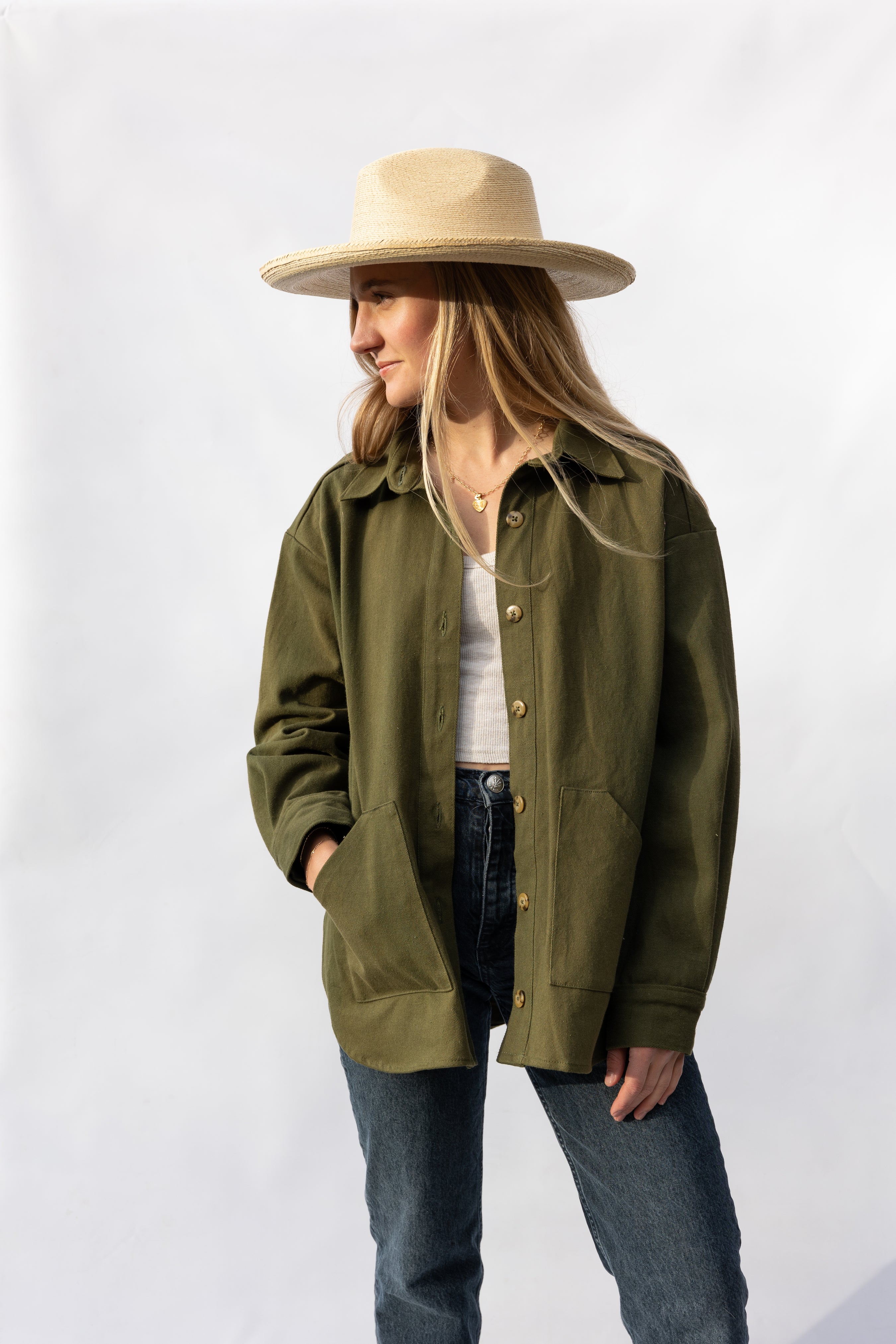 Canvas Shacket – The Adorn Co.